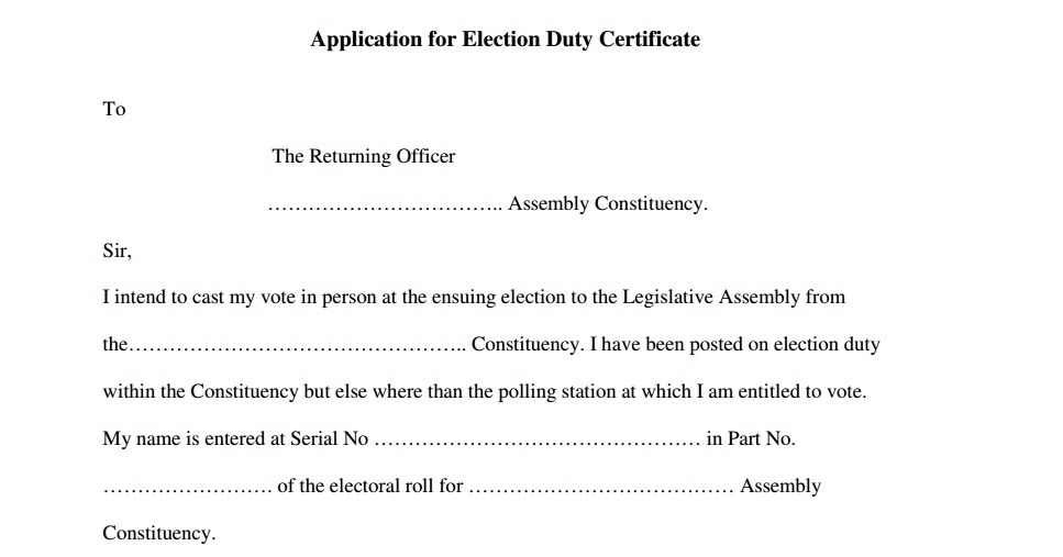 Understanding The Significance Of Election Duty Certificates In ...